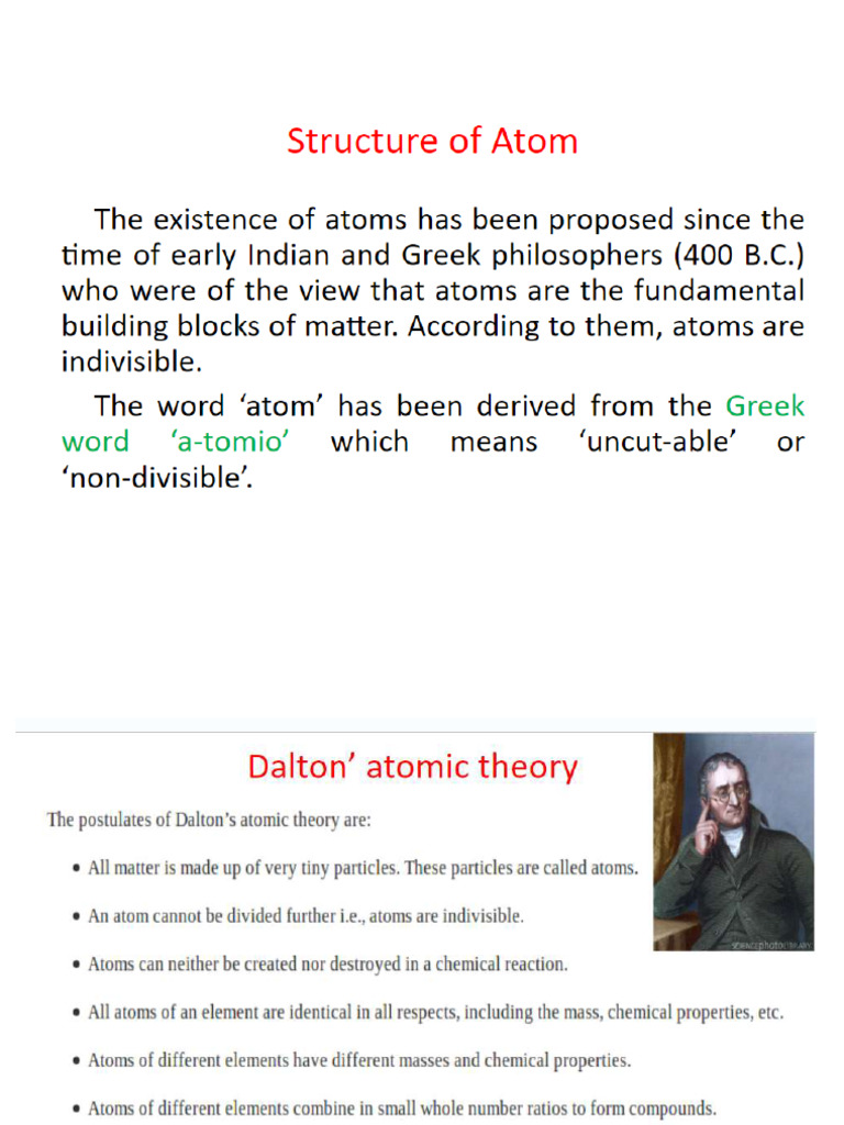 Atomic Structure | PDF