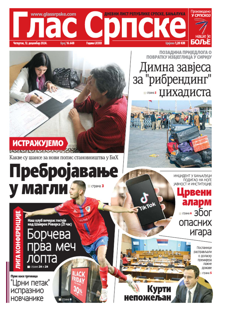 Glas Srpske 20241212 | PDF