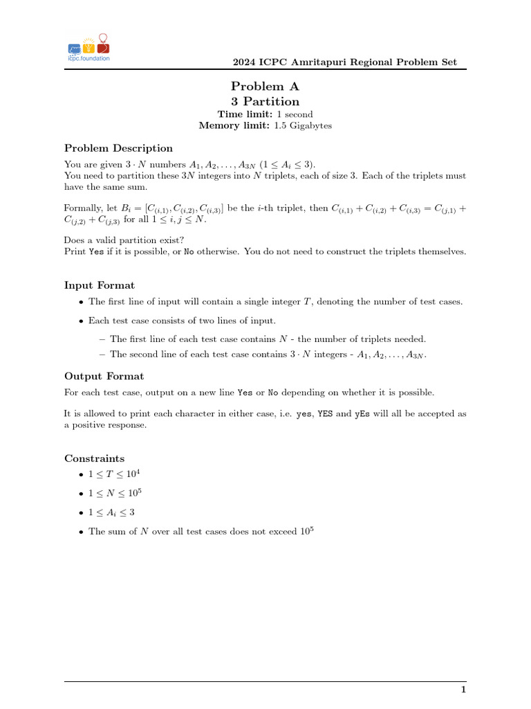 ICPC Amritaputi Regionals Problem Set | PDF | Vertex (Graph Theory) | Cpu Cache