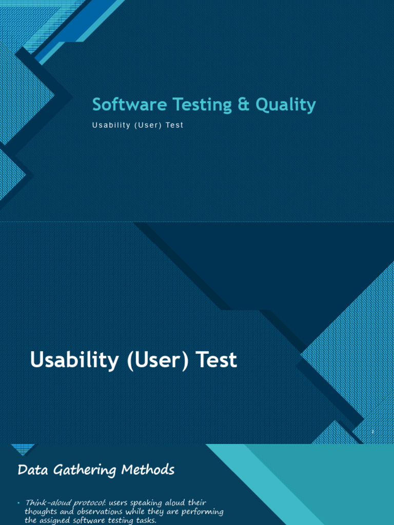Software Testing And Quality Wk10 Pdf Debugging Usability