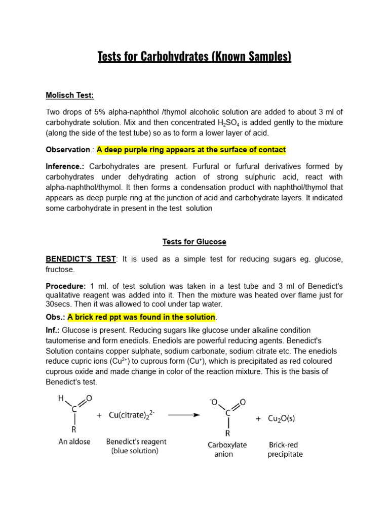 Biochemistry Tests | PDF | Chemical Substances | Chemistry