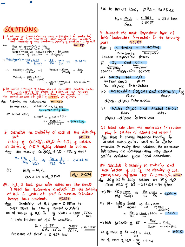 Diamond Topics of Chemistry - 2023-2024 | PDF