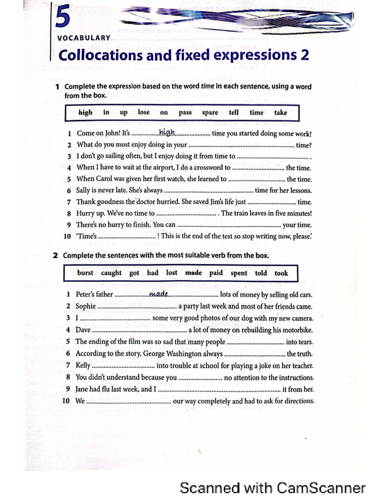 Collocations and Fixed Expressions 2 | PDF