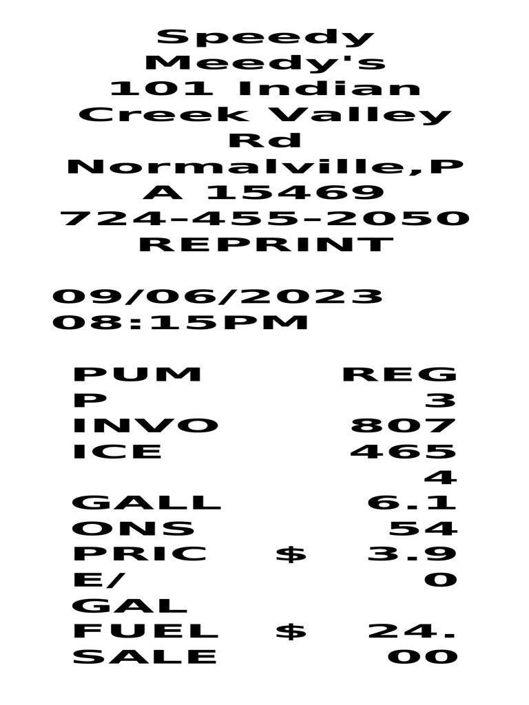 Gas Receipts Template 2 and a Quarter Inches Wide Credit Card (1) | PDF
