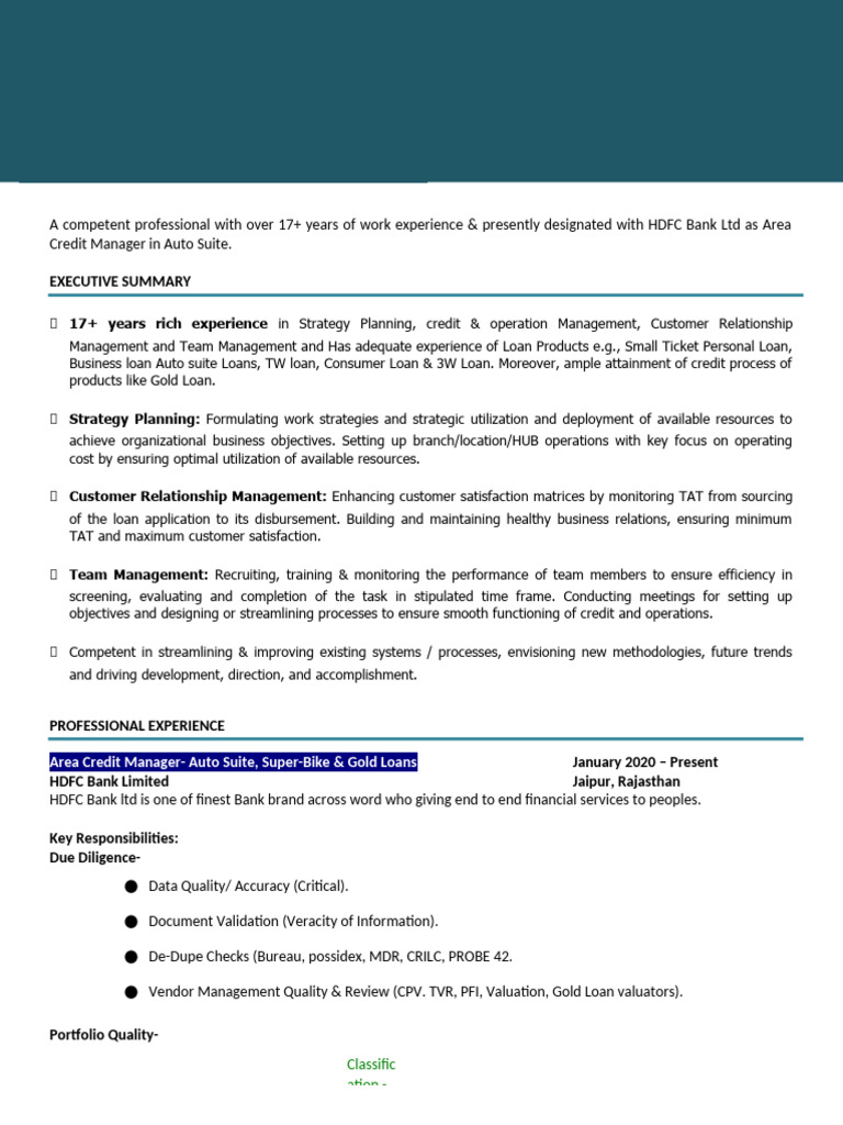 Resume - Anil Kumar | PDF | Strategic Planning | Business