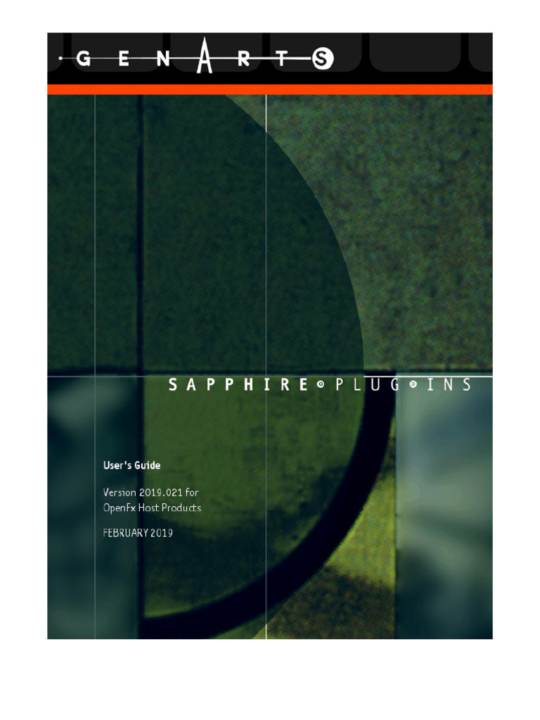 Sapphire Users Guide OFX | PDF | Computer Graphics | Computing