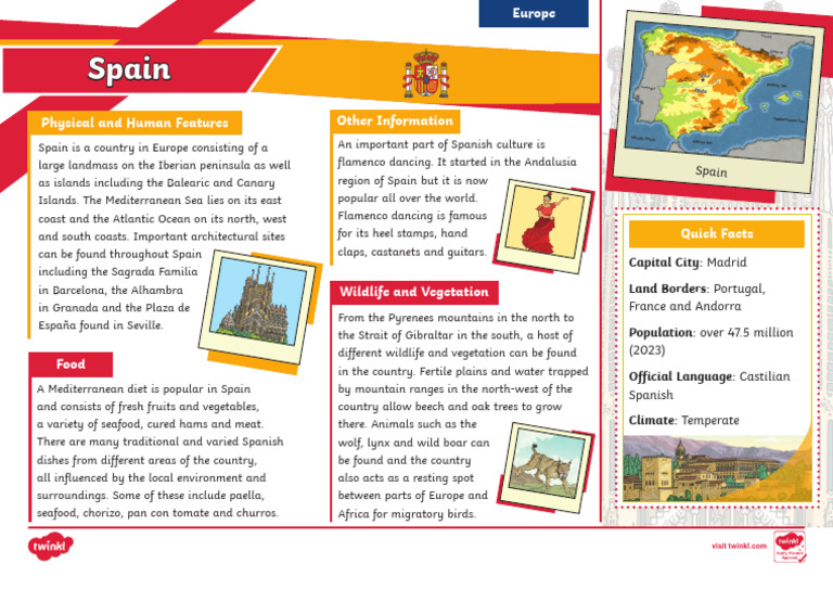 Spain Fact File | PDF | Spain