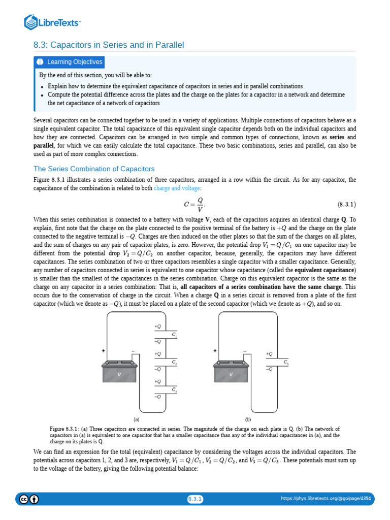 Capacitors: Series vs Parallel Explained | PDF | Series And Parallel ...