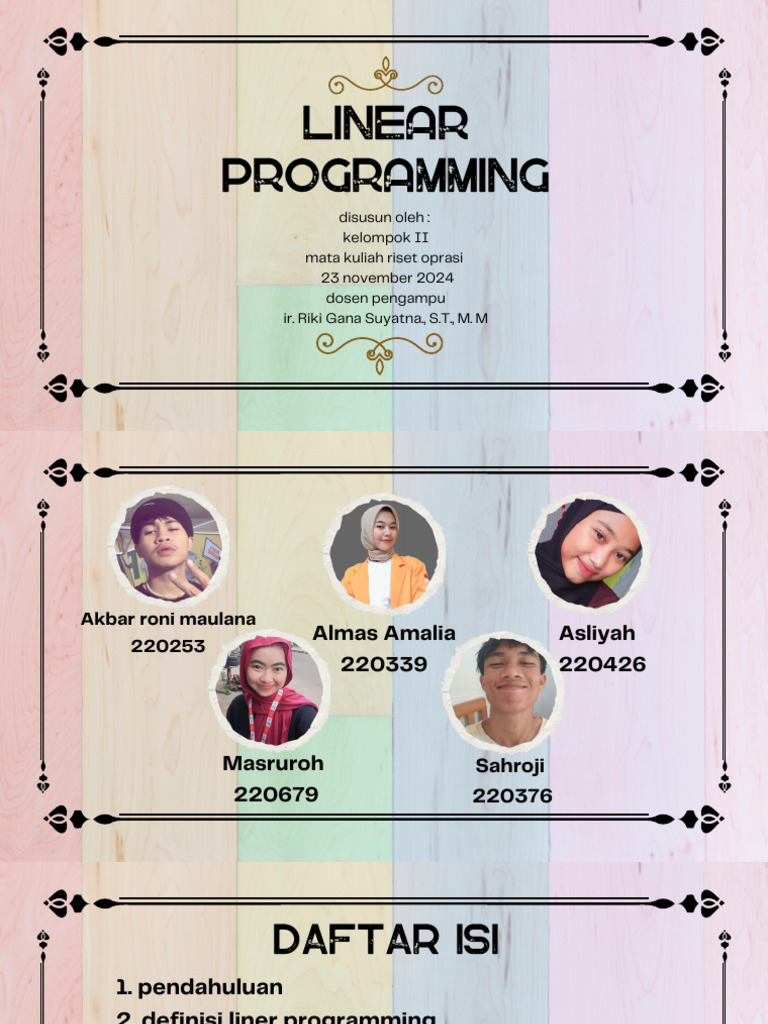 Kel 2 Riset Operasi - 20241125 - 161249 - 0000 | PDF