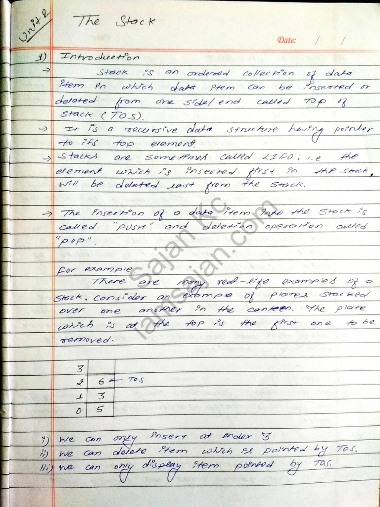 Unit-2 Stack@SajanKc | PDF