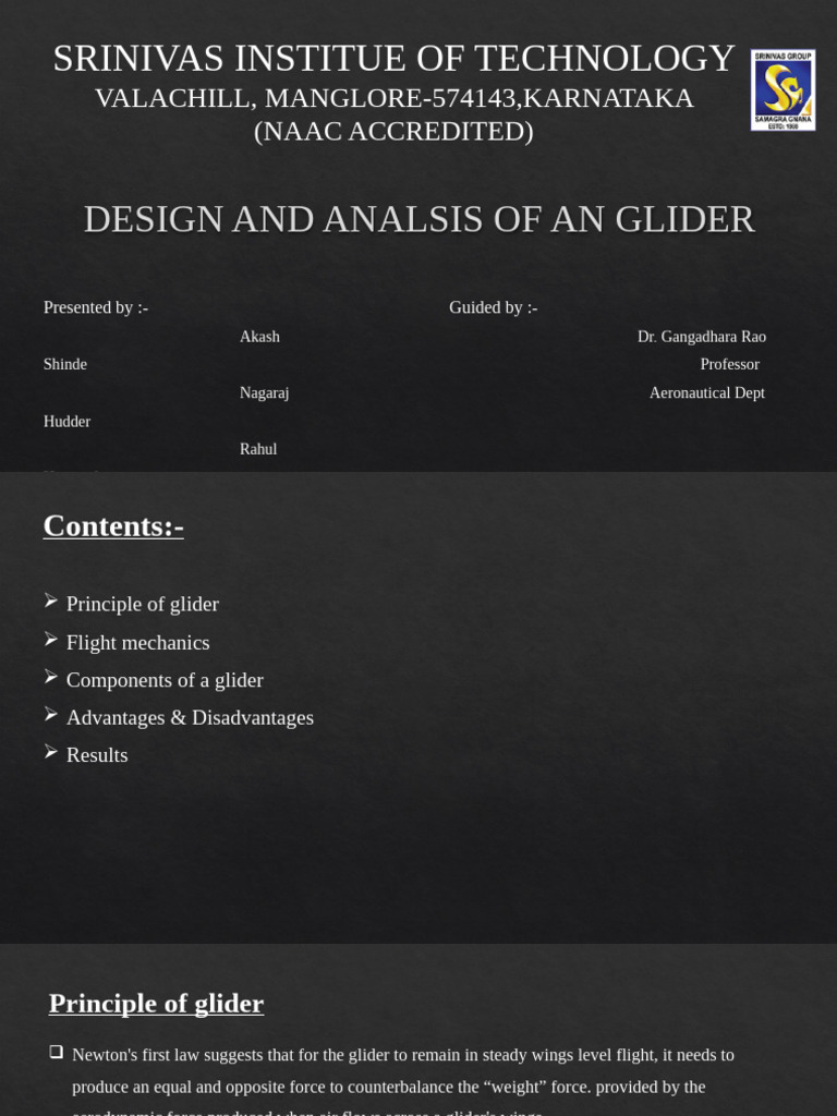 Design and Analysis of Glider PPT-1 | PDF