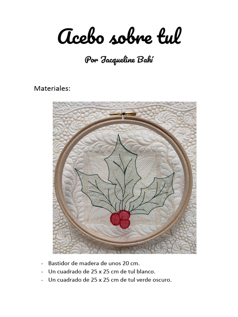 Acebo Sobre Tul | PDF