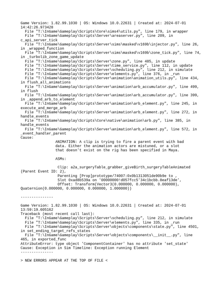 lastCleanException 20240806154800 | PDF | Computing | Software