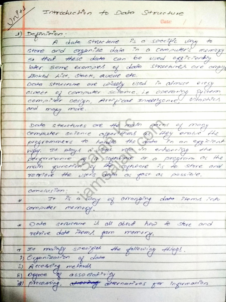 Unit-1 IntroductionToDSA@SajanKc | PDF