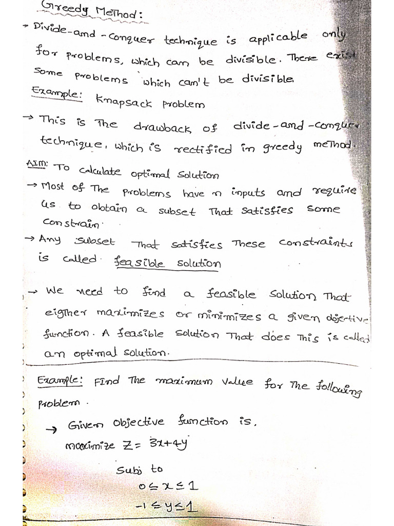 Greedy method DAA | PDF