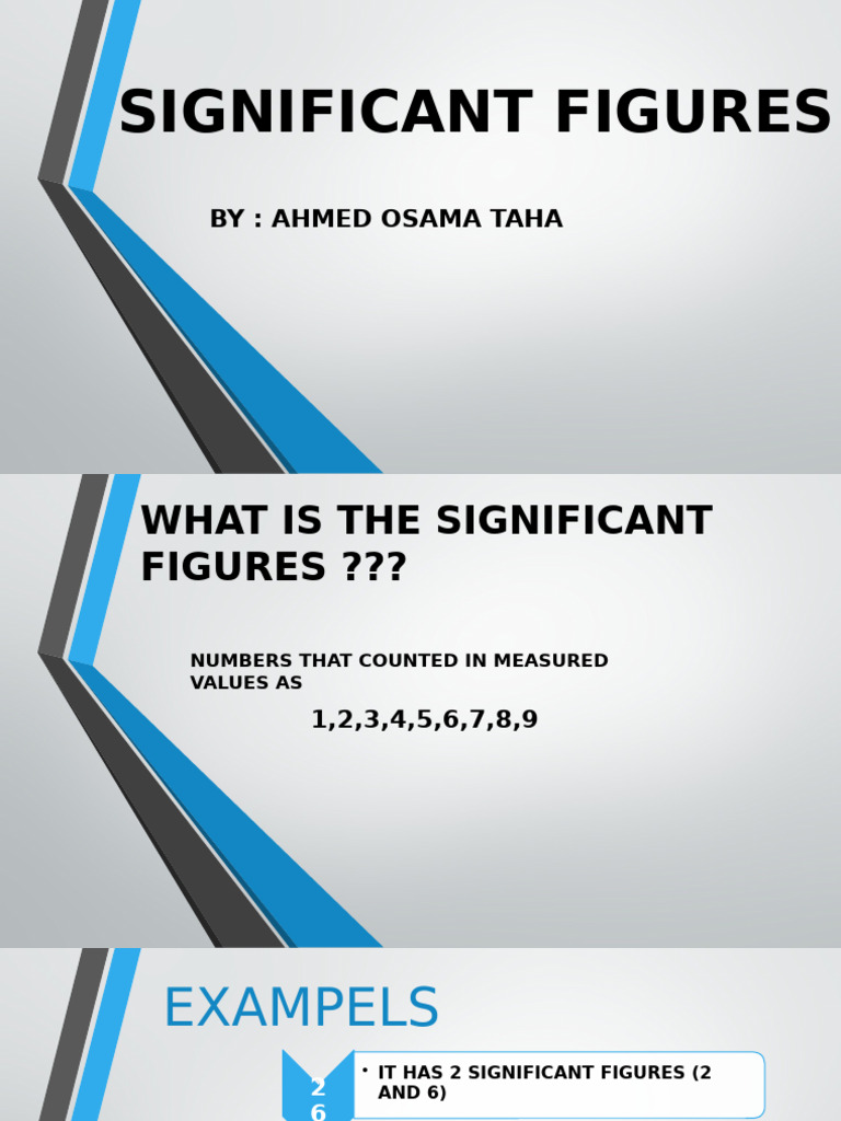 Significant Figures | PDF