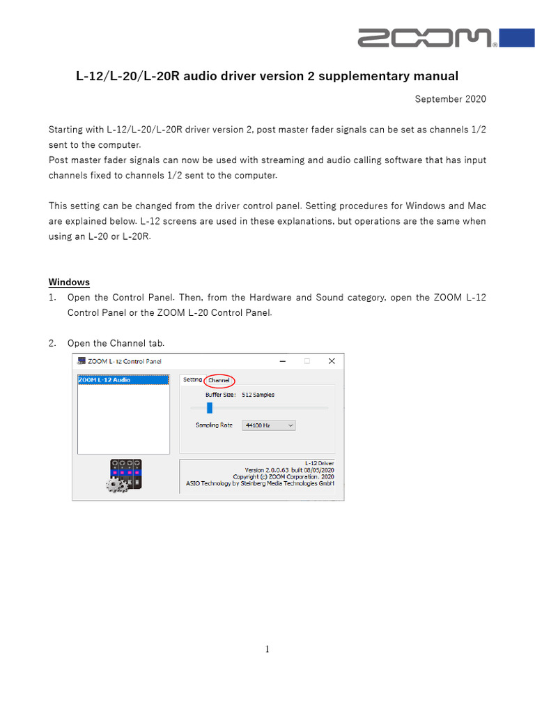 L-12 L-20 L-20R Driver V2manual en | PDF | Microsoft Windows | Input/Output