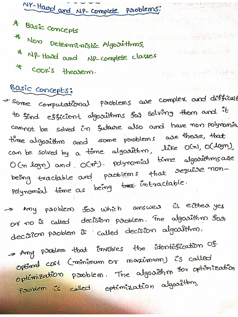 NP hard and NP complete problems DAA | PDF