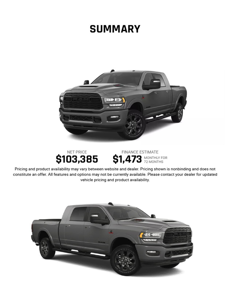 0 Byrdo GRAY 2024 RAM Build & Price A Ram 2500 - Ram Trucks | PDF | Off ...