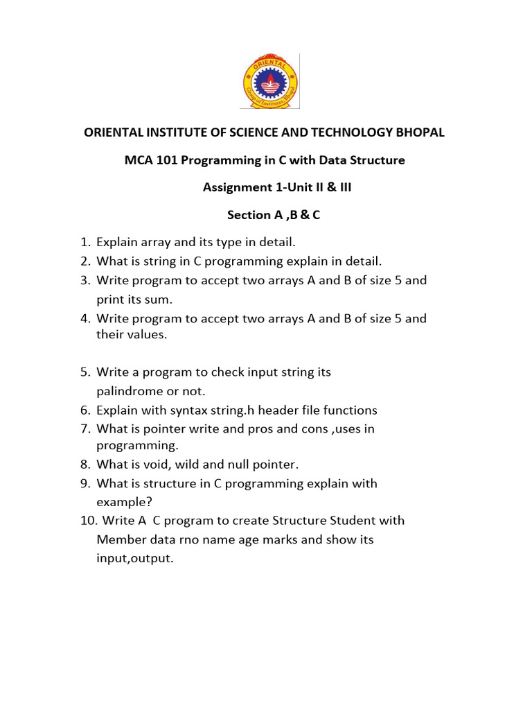 assignment3C data structure | PDF