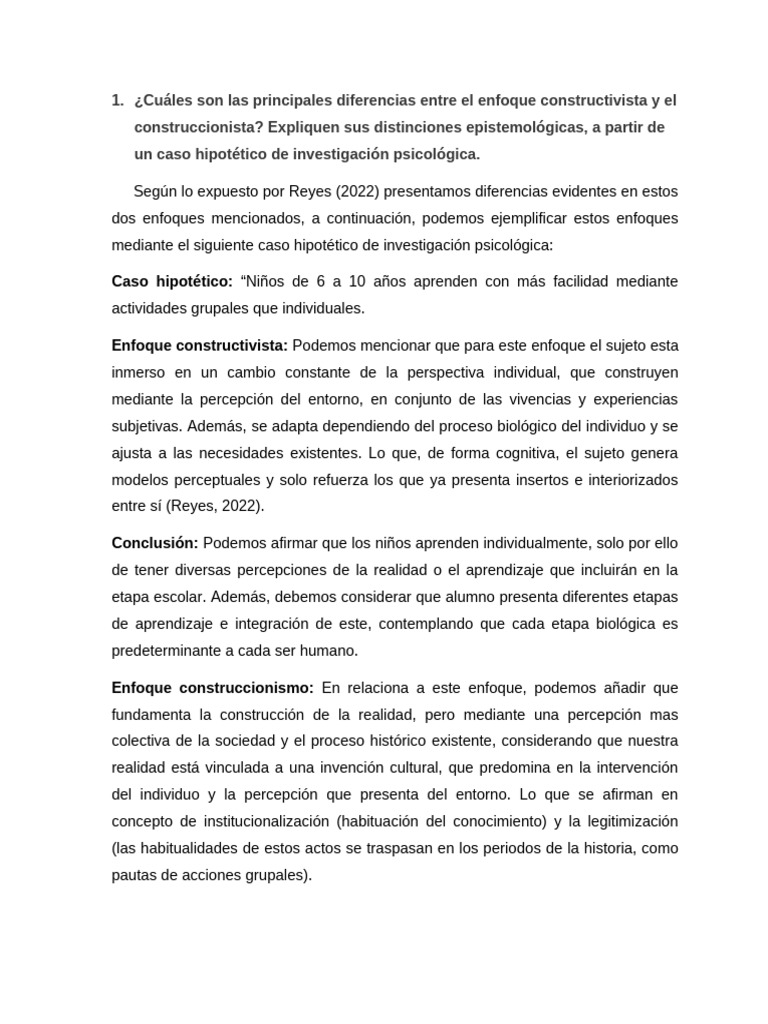 Cuáles son las principales diferencias entre el enfoque constructivista ... Cuáles son las principales diferencias entre el enfoque constructivista ...
