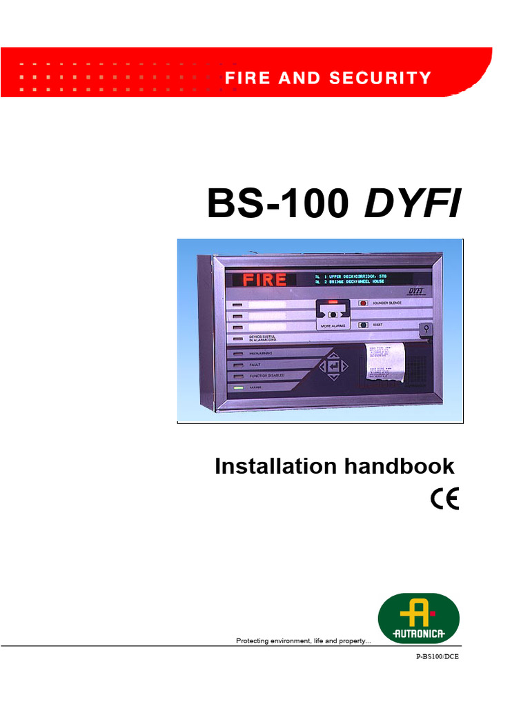 Autronica BS100 Installation Manual | PDF | Fuse (Electrical) | Screw