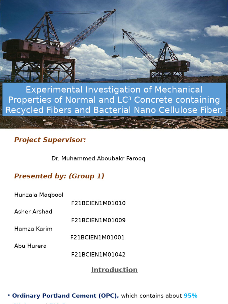 FYP Proposal G1 (21-25) | PDF | Cement | Concrete