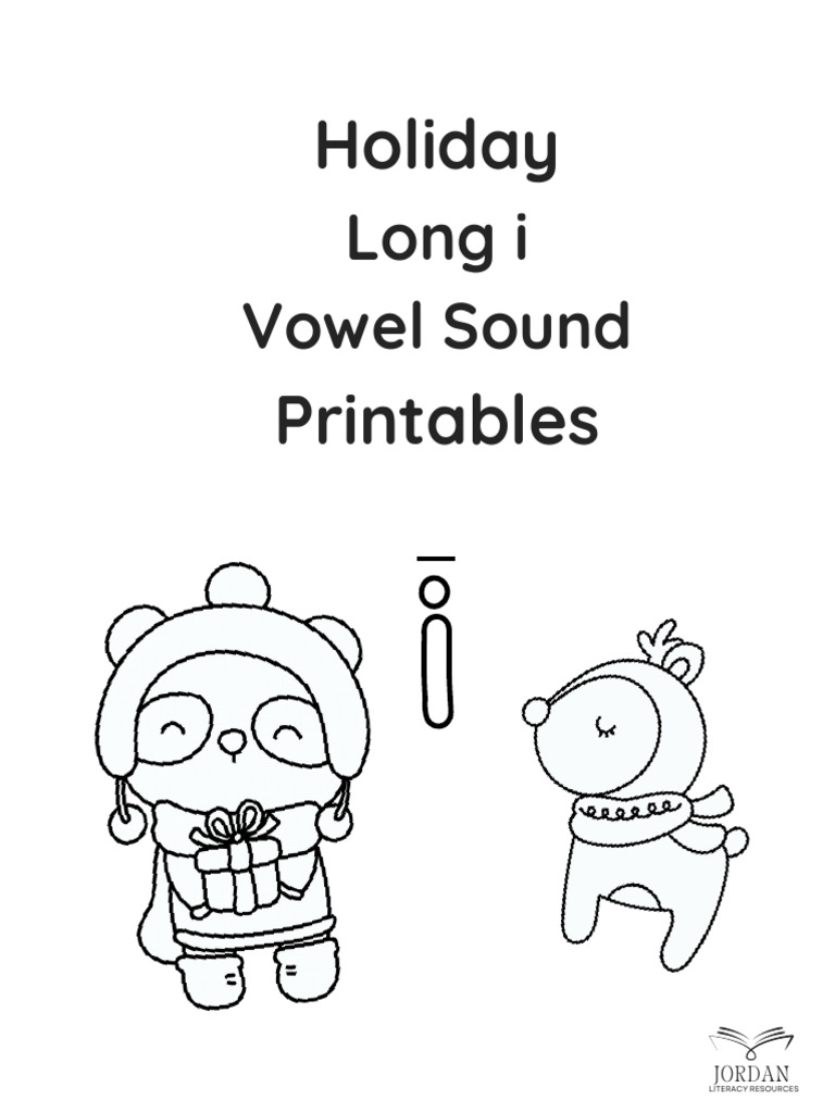 Holiday Long Vowel Sound Printables | PDF