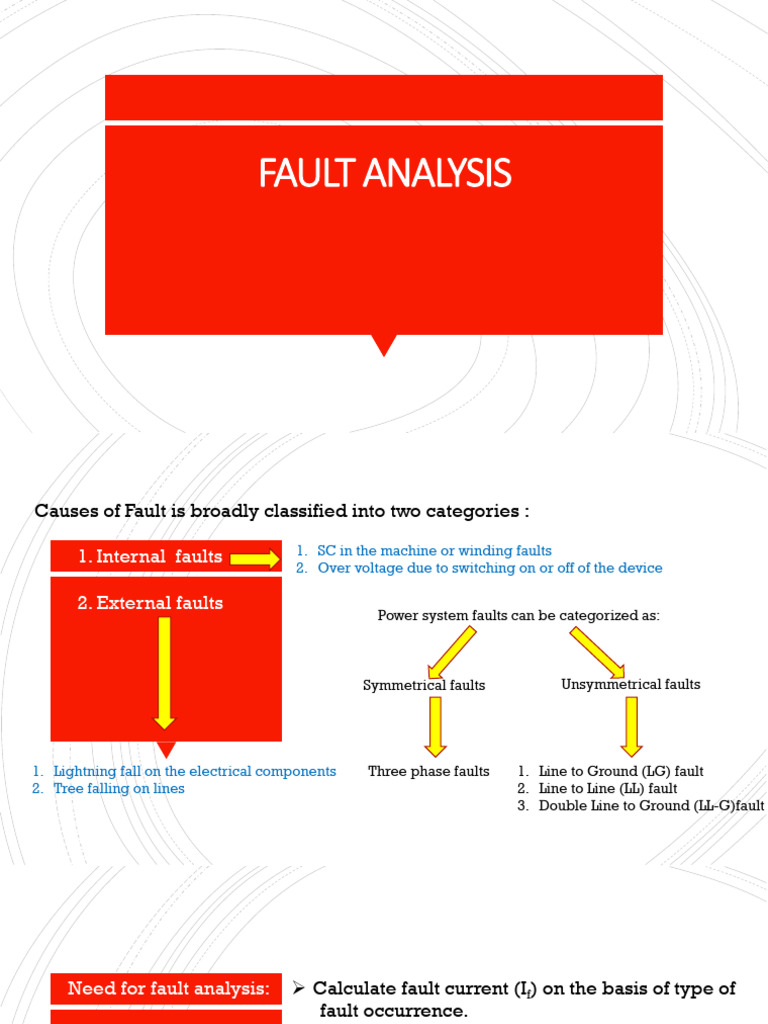Fault Analysis in Power Systems | PDF | Electrical Impedance | Electrical Components