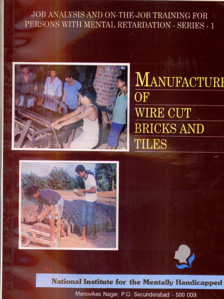32 Manufacture of Wire Cut Bricks and TileS | PDF | Brick | Mud