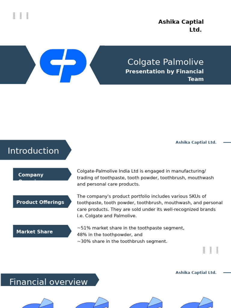 Colgate Palmolive PPT | PDF