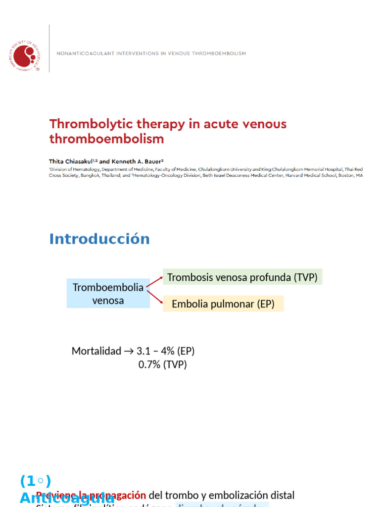 Trombosis | PDF | Trombosis | Especialidades Medicas