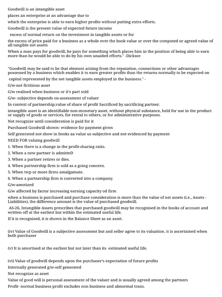 Goodwill | PDF | Goodwill (Accounting) | Financial Services