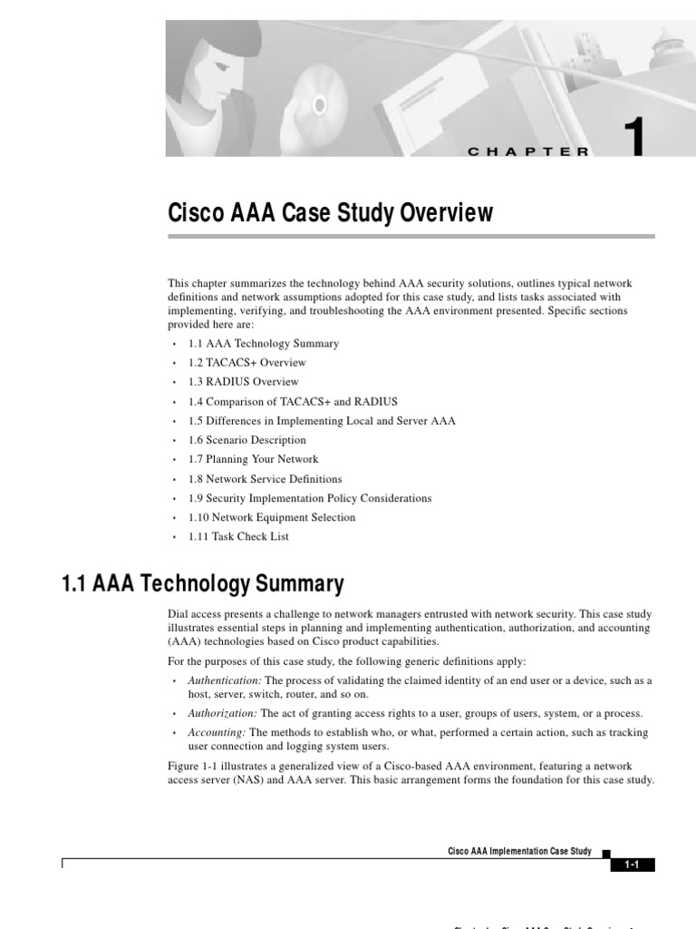 Cisco Aaa Case Study Overview | PDF | Radius | Transmission Control ...