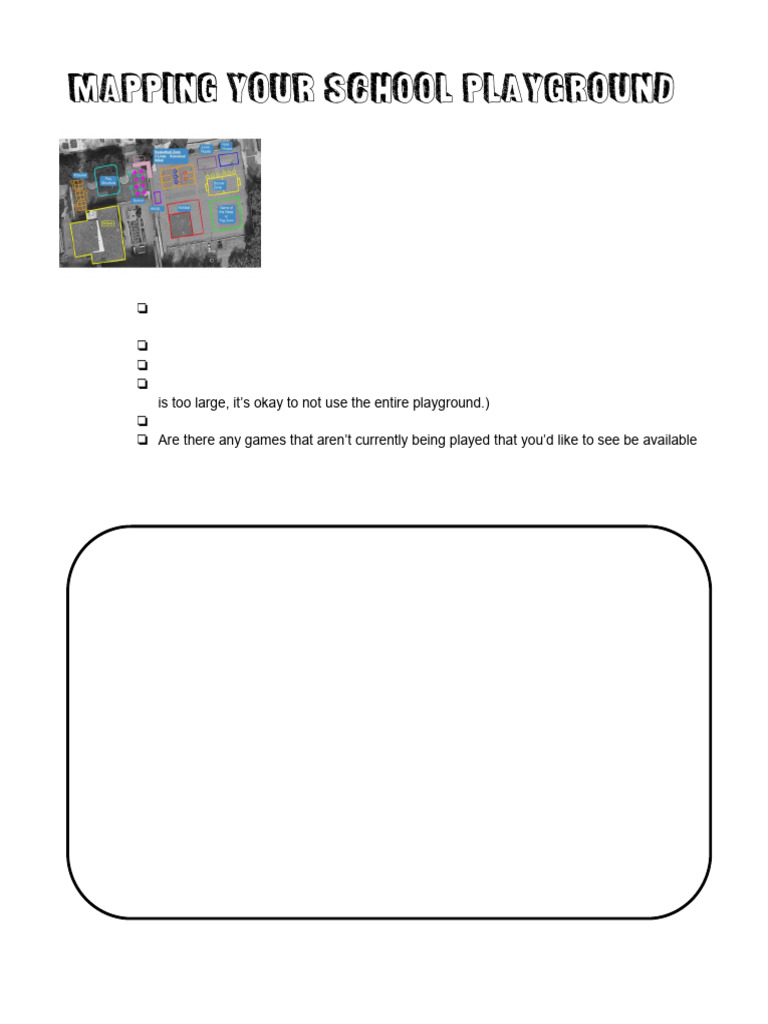 Map Your Playground Worksheet | PDF