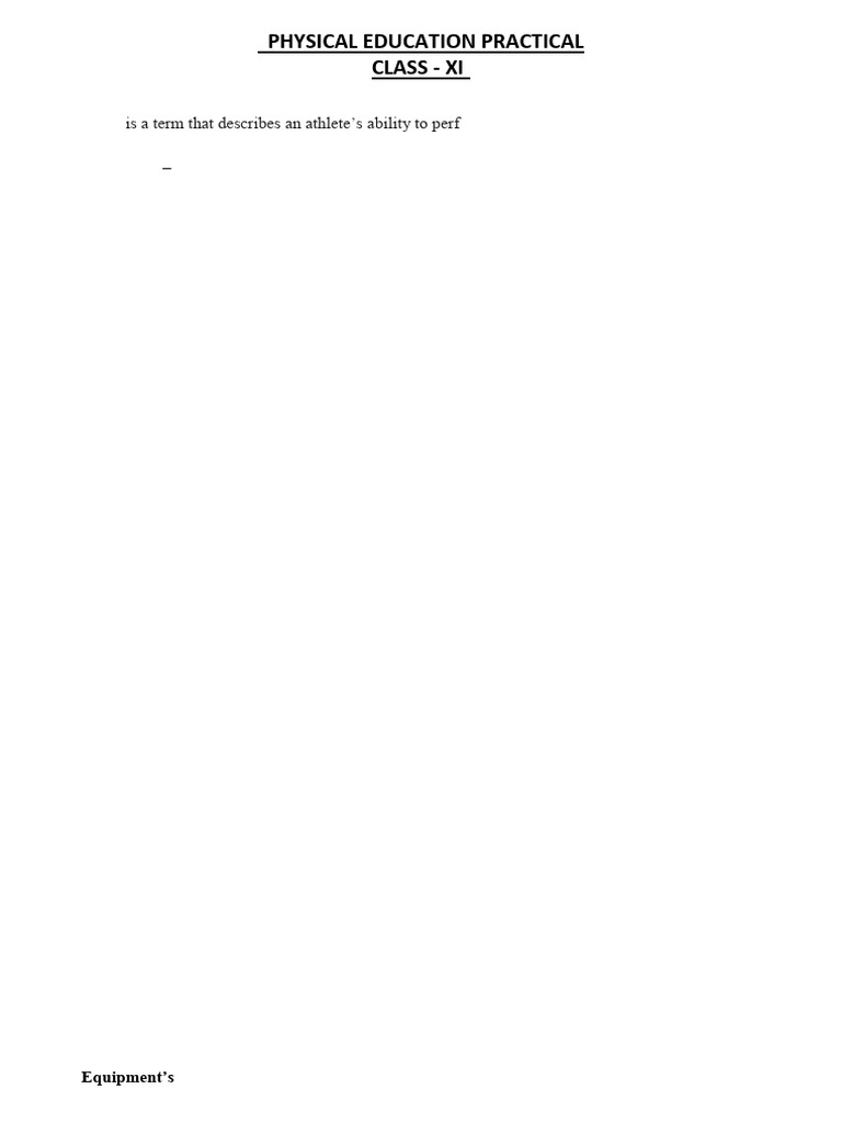 XI-PE Practical | PDF | Asana | Back Pain