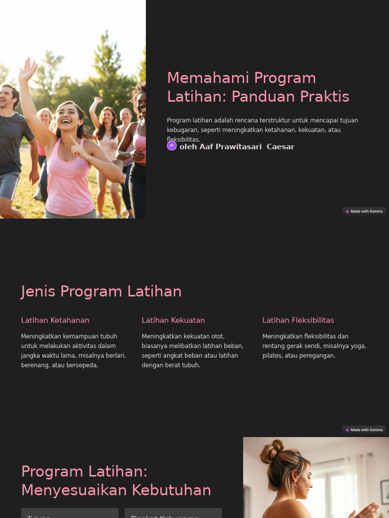 Memahami Program Latihan Panduan Praktis | PDF