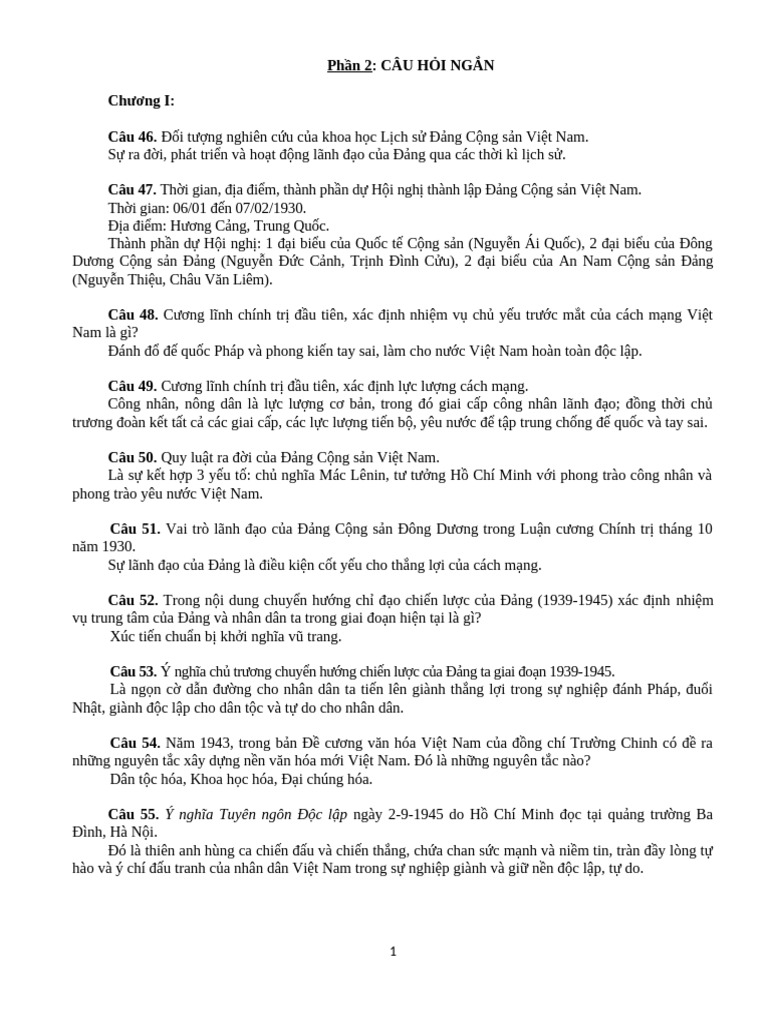 chn-tl lịch sử Đảng | PDF