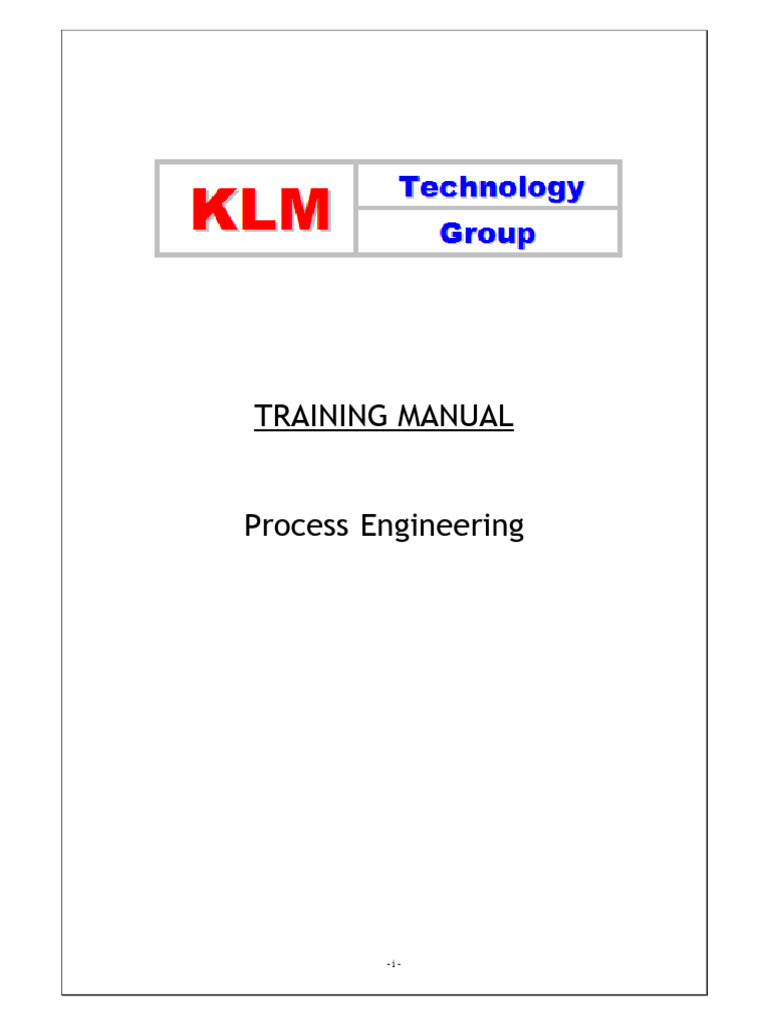 Process Engineering Training Guide | PDF | Chemical Engineering | Engineering