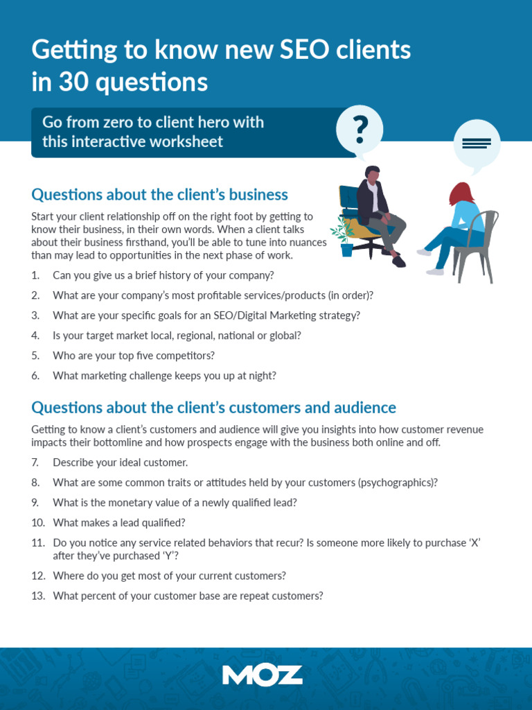 Getting to Know Your SEO Clients | PDF | Search Engine Optimization | Marketing