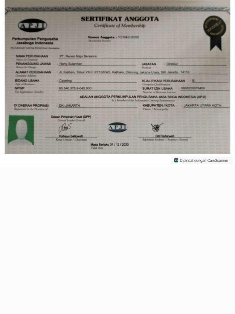 33 Sertifikat APJI | PDF