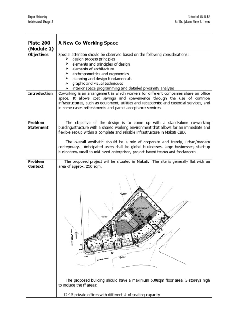 PL200 A New Co-Working Space | PDF | Design | Human Factors And Ergonomics