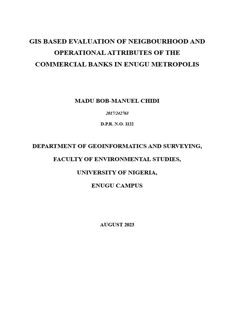 Application of Gis in The Banking Industry | PDF | Geographic ...