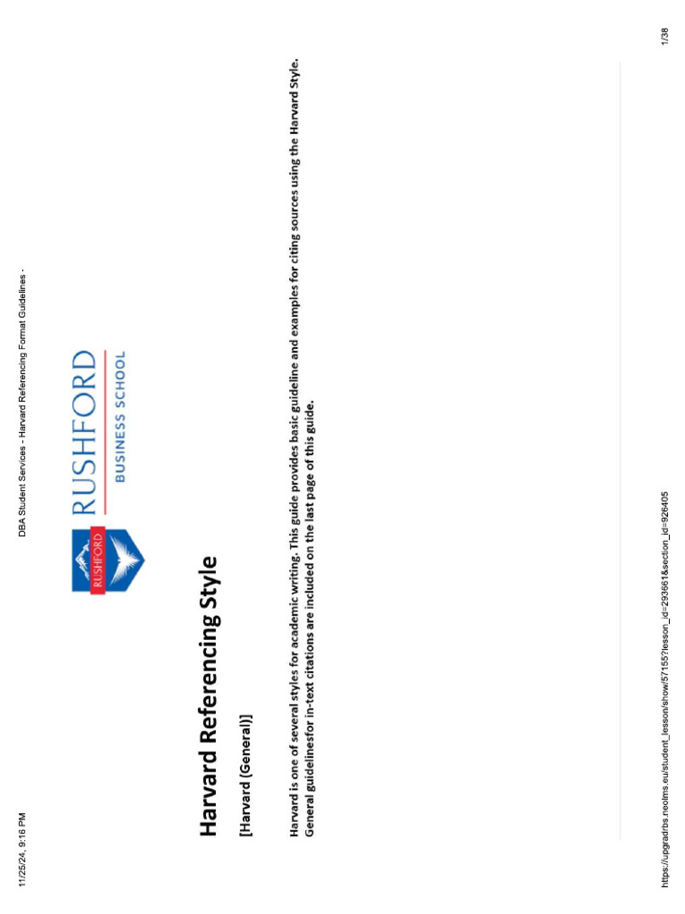 Harvard Referencing Guidelines | PDF Harvard Referencing Guidelines | PDF