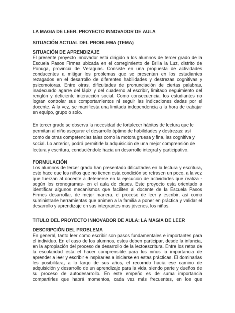 La Magia de Leer | PDF | Evaluación | Aprendizaje