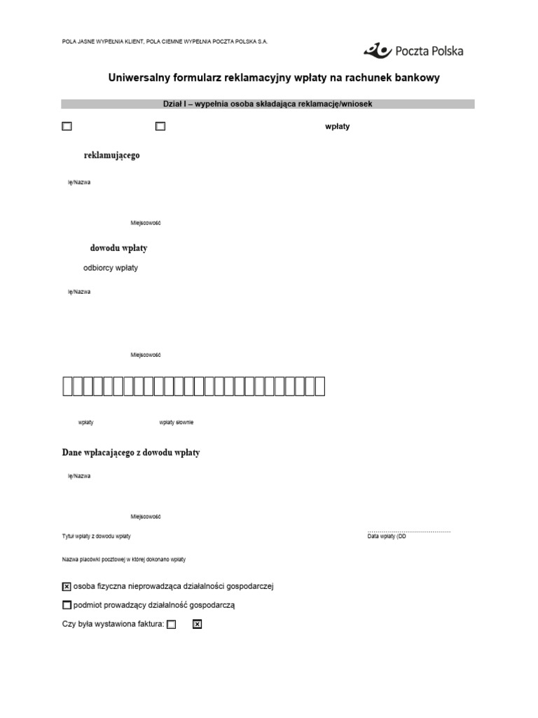 12 - Formularz-Wplaty - A 1 | PDF