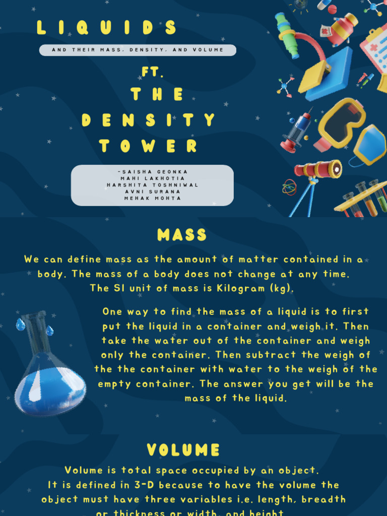 PHYS grp LIQUIDS | PDF | Density | Volume