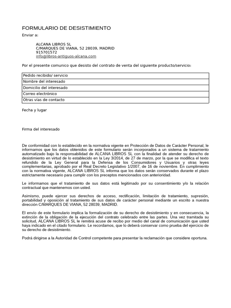 formulario_desistimiento | PDF