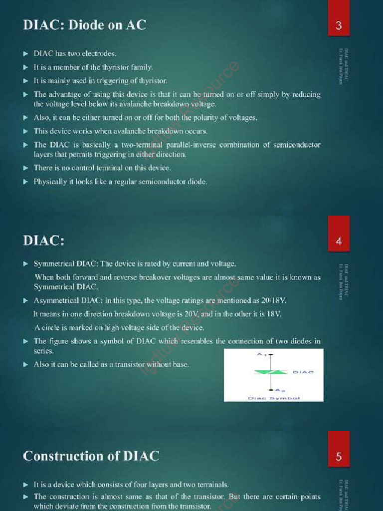 DIAC N TRIAC | PDF