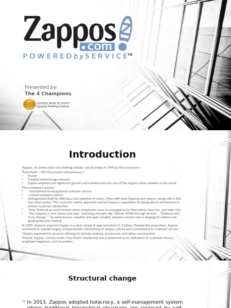 Zappos case study | PDF | Zappos | Employment